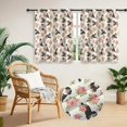 Bernese Mountain Dog and Rose Blackout Curtains,Triple Weaved Fabric ...