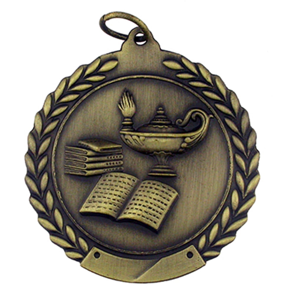 Lamp of Knowledge Award Single and Bulk Medals - Walmart.com