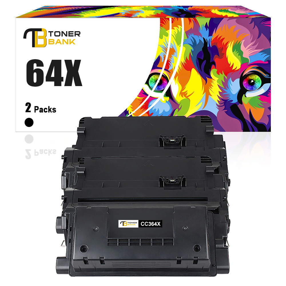 Toner Bank 2-Pack Compatible Toner for HP CC364X 64X use for P4014dn ...