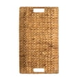Natural Decorative Rectangular Hand-Woven Water Hyacinth Serving Tray ...