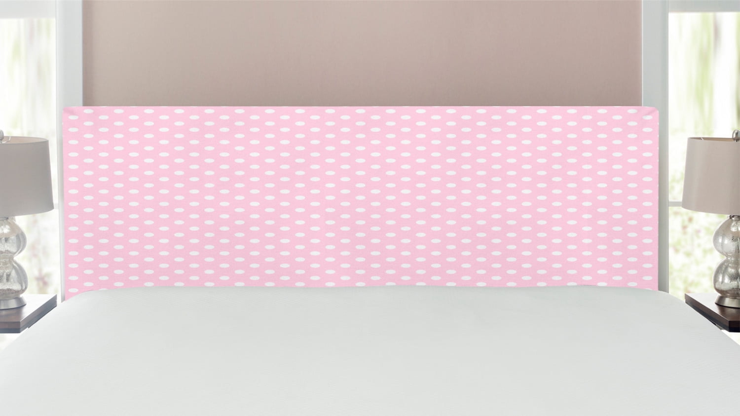 Polka Dots Headboard, Tiny Little Retro Circles Vintage Style Geometric ...