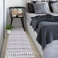 ZACOO 2'x6' Bedside Runner Rug Chenille Bohemian Distressed Moroccan ...