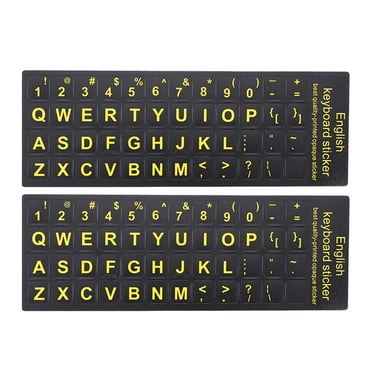 YTGRF-English Keyboard Stickers, Universal Computer Laptop Replacement ...