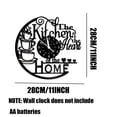 1 Piece Kitchen Theme Vinyl Record Wall Clock, Silent Wall Clock ...