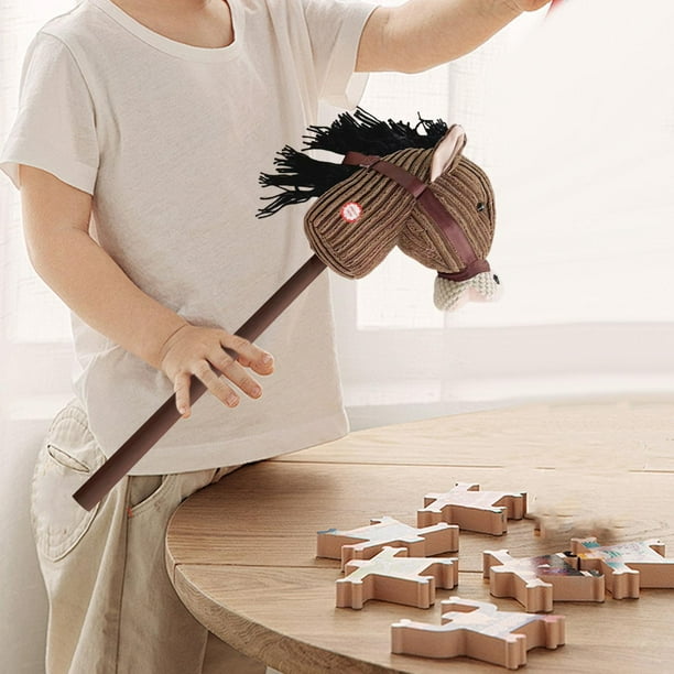 Juguete de peluche con forma de caballo de juguete, accesorio de actuación de dibujos animados ...