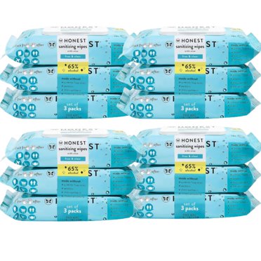 The Honest Company Sanitizing Alcohol Wipes, Unscented, 150 Count ...