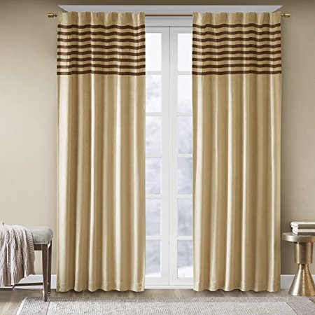 Home Essence Connell Microsuede Striped Window Panel Pair - Walmart.com ...