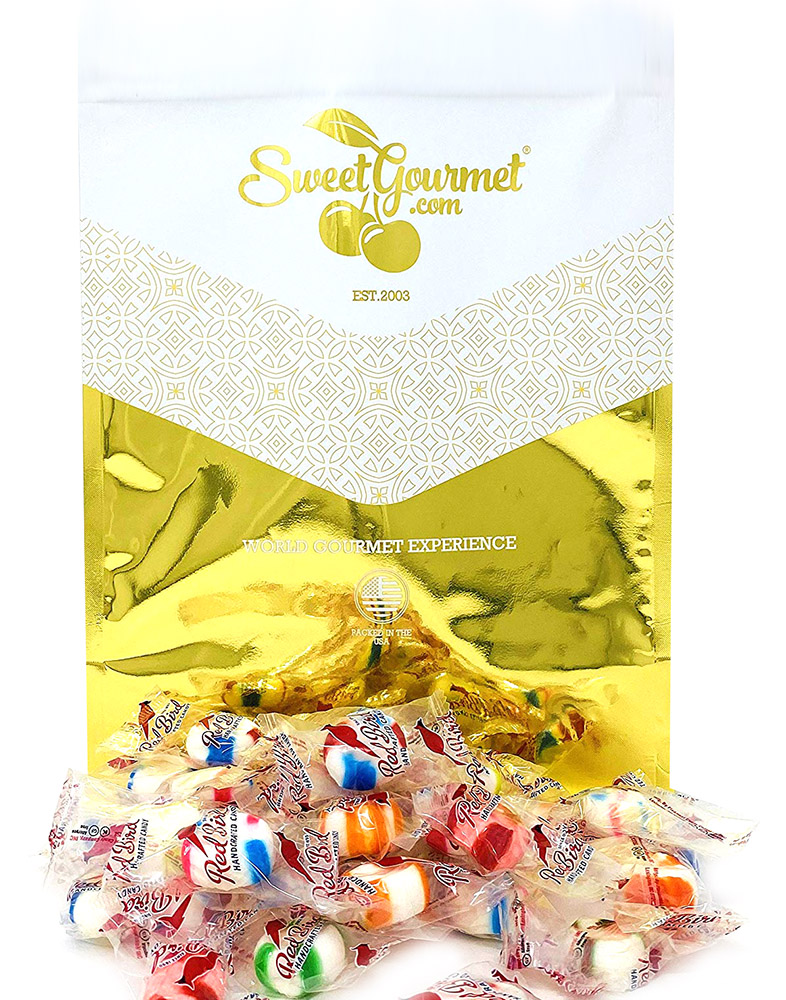 SweetGourmet Red Bird Assorted Mint Puffs | Soft Wrapped Candy | 3 ...