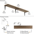 Arras 48 inch Long, 8 inch Deep, Rustic Wood Floating Shelves for ...