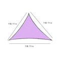 hengsof 1pc Large Triangle Shade Sail Canopy - 95% UV Blockage ...