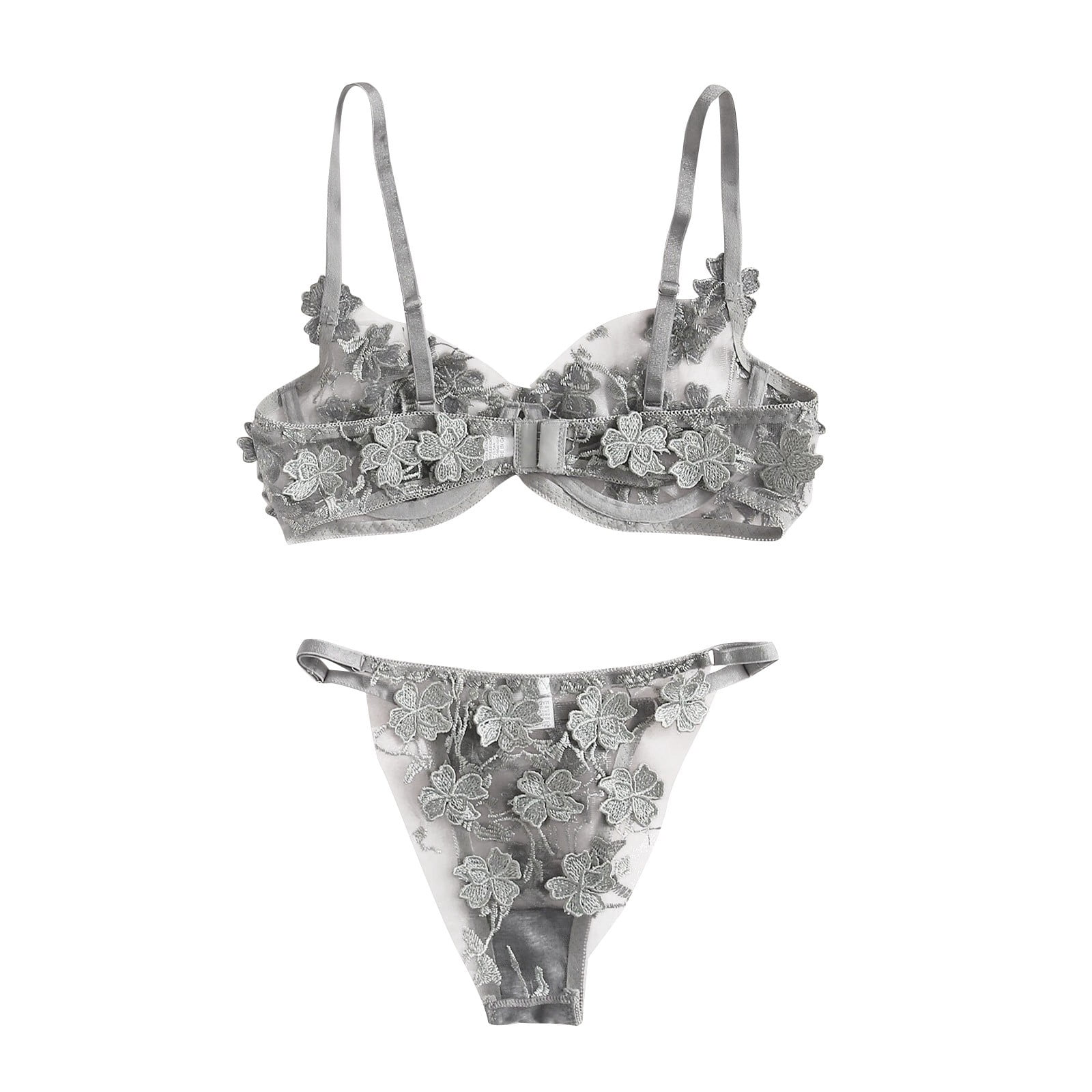 Click here for Birdeem Sexy G-String Flowers Embroidery Bralette... prices