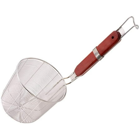 Strainer Ladles for Cooking Stainless Steel Strainer Basket Wooden ...