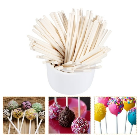 Spptty 100 Pcs/Set Colorful Sticks Cake Pop Sticks for Candy Sweet ...