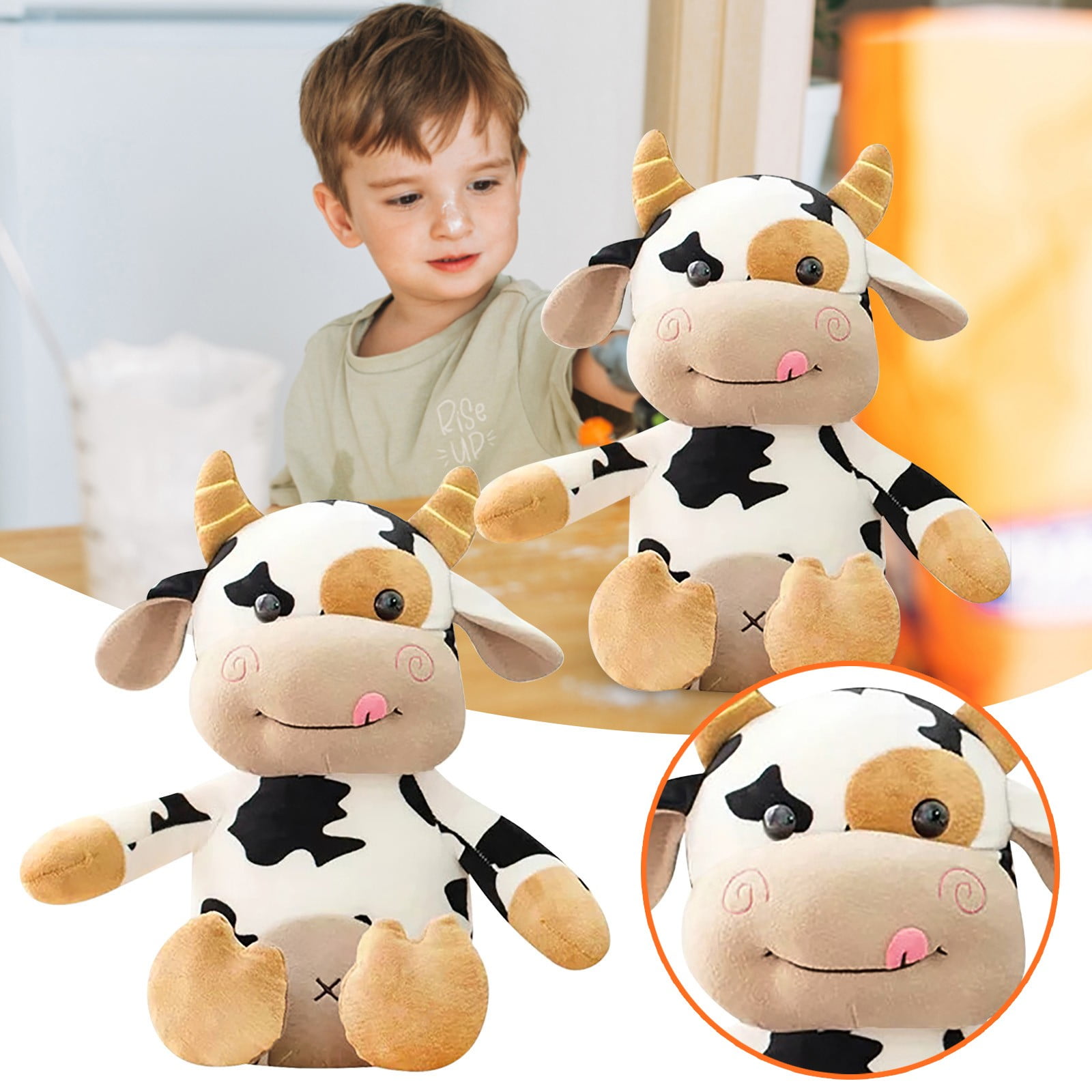 Click here for Sifdseng Girl Toddler Toys New Plush Cow Toy Cute... prices