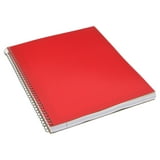 100 Count 1 Subject Red Exceed Notebook, 11" x 9", College Ruled ...