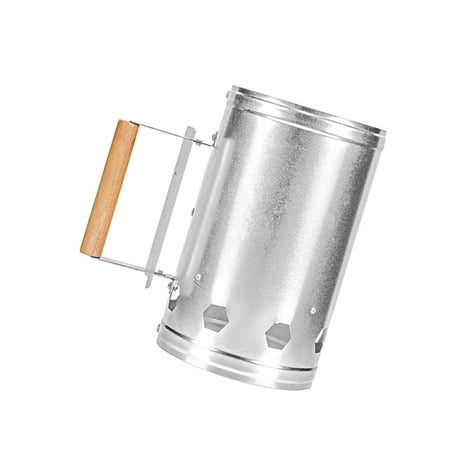 Barbecue BBQ Chimney Starter Charcoal Quick Briquette Grill Steel Rapid ...