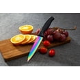SiliSlick Steak Knife Set - Iridescent/Rainbow Titanium Coated ...