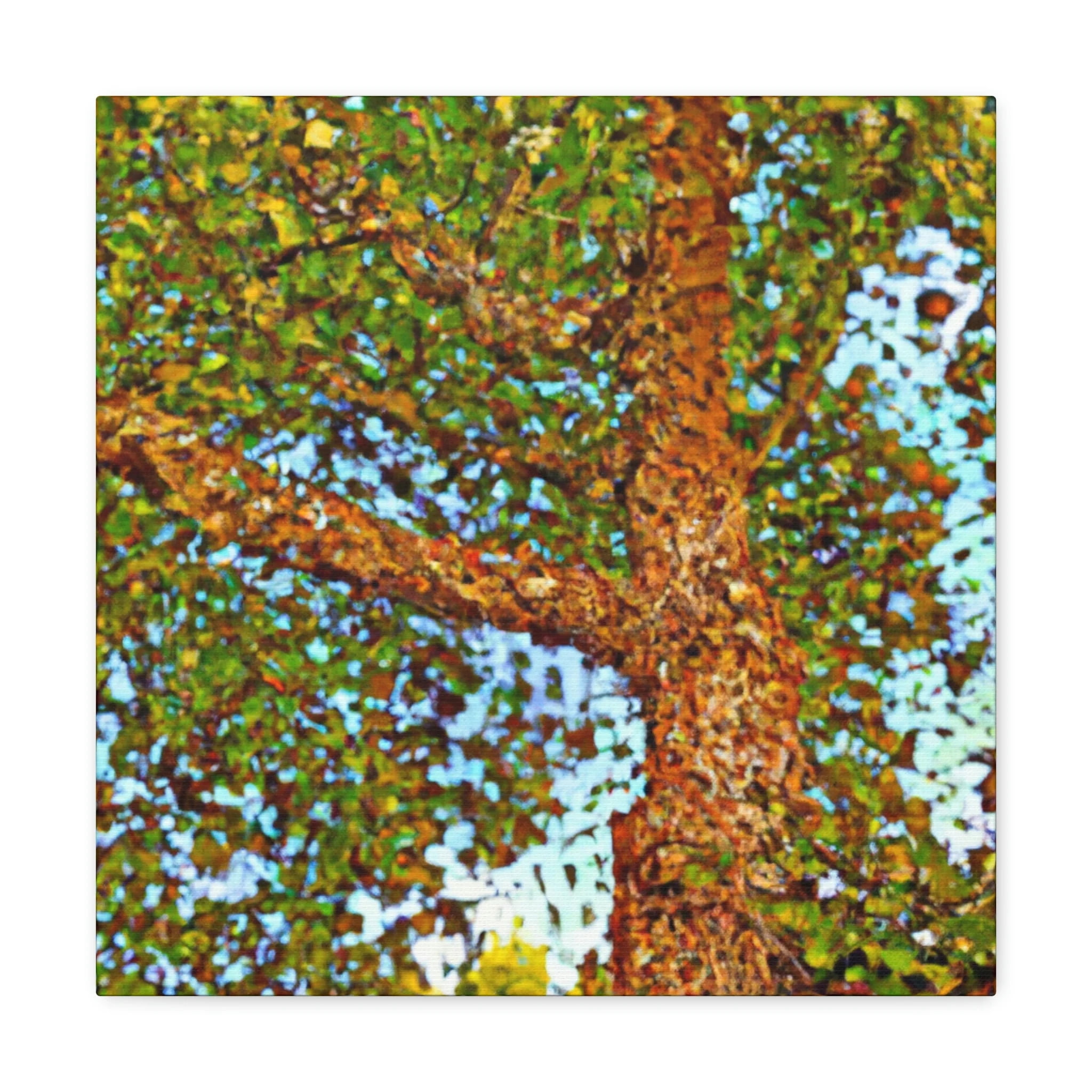 Oak Tree Mosaic. - Canvas - Walmart.com