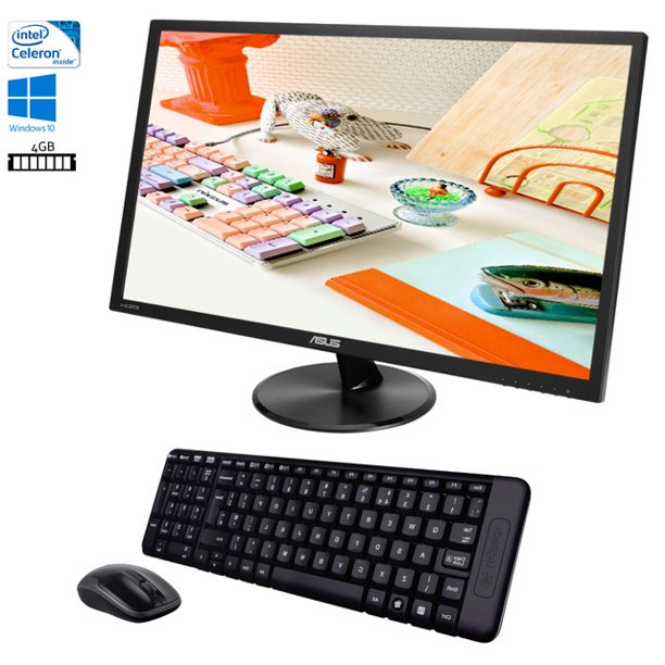 ASUS PC AIO mini All in One CELERON N4000 Asus SSD 120GB RAM 4GB ...