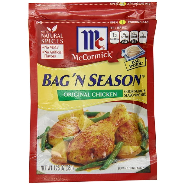 McCormick Bag n Season Original Chicken Cooking Bag & Seasoning Mix, 1. ...