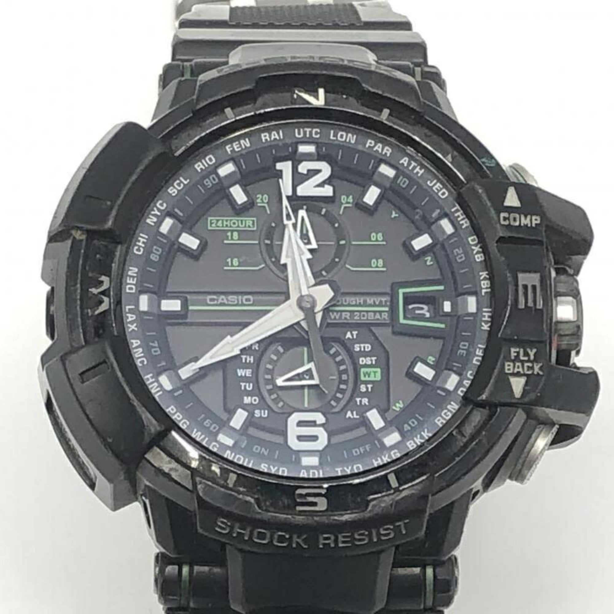 Pre-Owned CASIO G-SHOCK Watch GW-A1100 Black Casio G-Shock (Fair) - Walmart.com