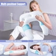 Side Sleeper Pillows for Adults, U Shaped Body Pillow for Pain Relief ...