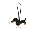 Agiufgs Dachshund Car Keychain Pu, Cute Pendant Decoration with Car ...