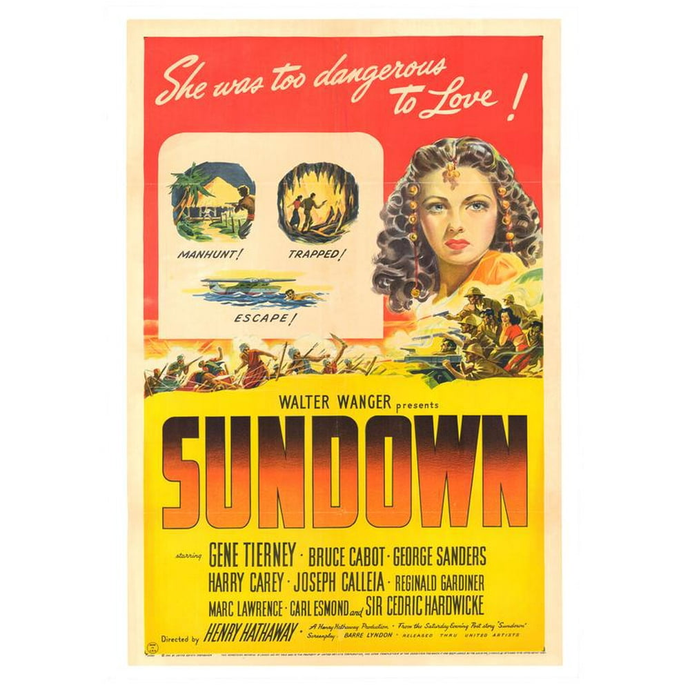 Sundown - movie POSTER (Style A) (27" x 40") (1941) - Walmart.com ...
