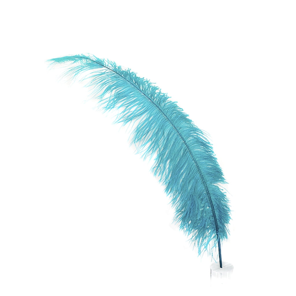 ZUCKER® Dark Aqua Natural Ostrich Feather Spads - 18-24" Wedding ...