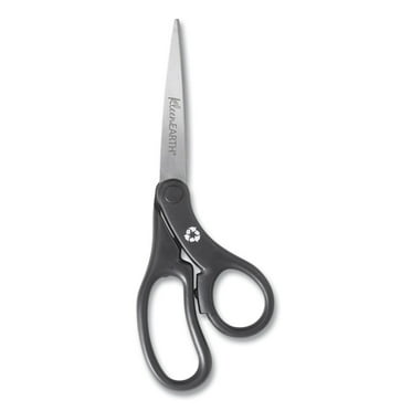 Westcott 8" Straight Kleenearth Recycled Scissors, Black, High School ...