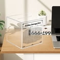 Clear Acrylic 365 Day Saving Challenge Coin Banks for Financial Goals ...