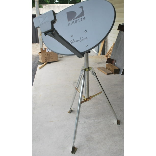 DIRECTV 3LNB SLIMLINE DISH KAKU SL3 SWM & POWER HD RV 3" TRIPOD ...