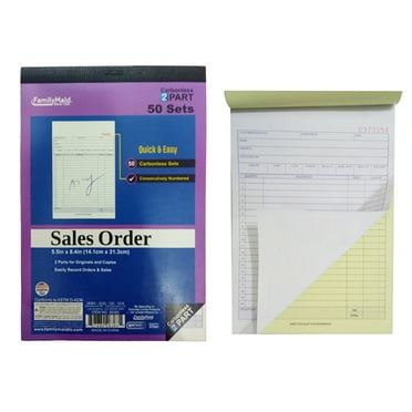 General Purpose Sales Book, Carbonless - Walmart.com