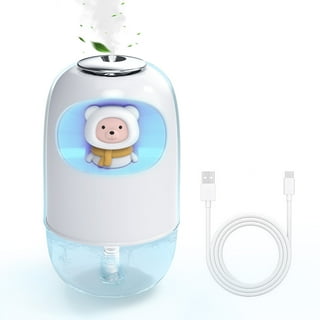 Treva Rechargeable Cool Mist Personal Humidifier, 750 ml with 7-Color ...