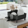 simplehuman Compact Kitchen Dish Drying Rack with Swivel Spout ...