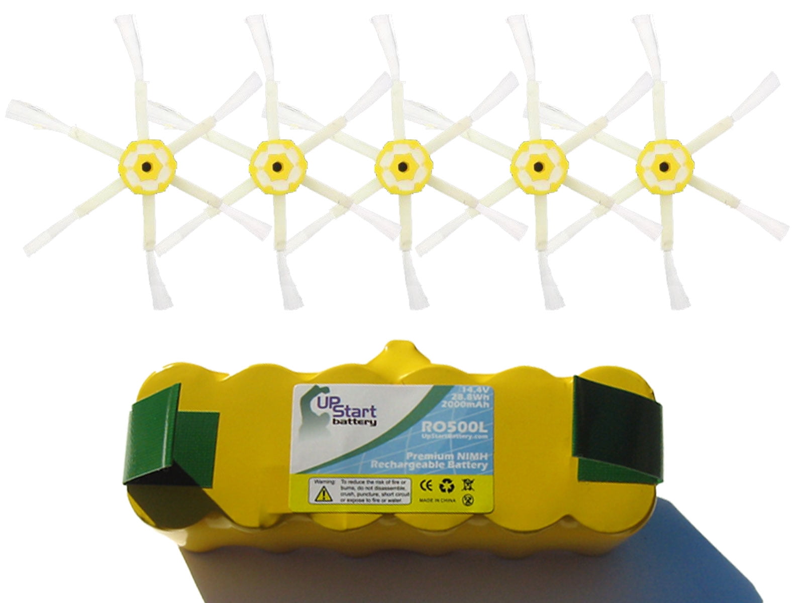 iRobot Roomba 550 Battery and 6-Arm Side Brush - Kit Includes 1 Battery ...