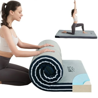 2.5 inch Memory Foam Sleeping Pad Camping Mattress,Portable Roll Up ...