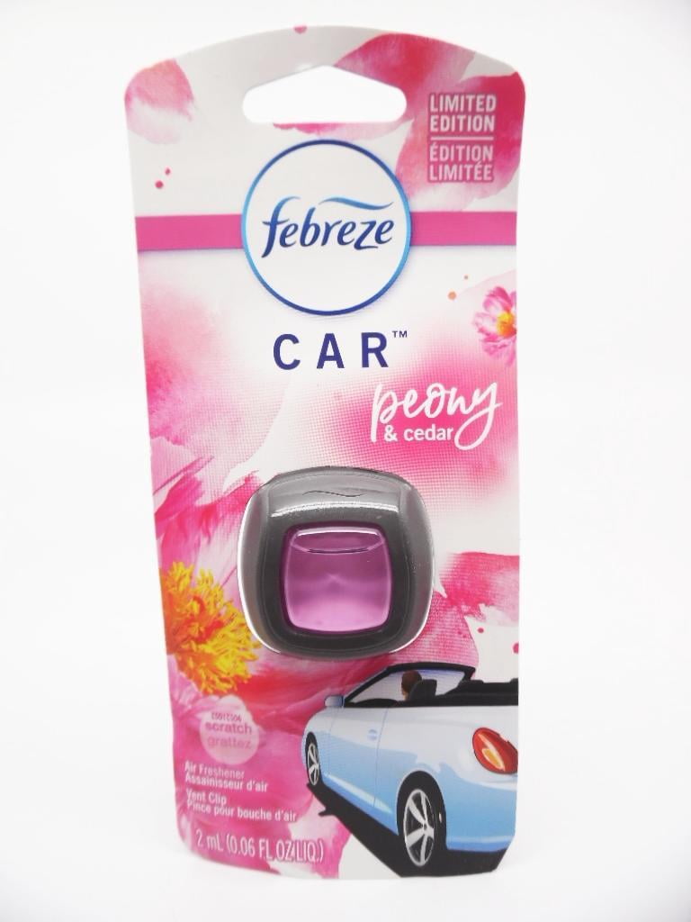 Febreze Limited Edition Car Odor-Eliminating Air Freshener Peony ...
