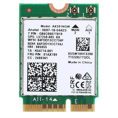 Network Card for Intel AX201NGW WIFI Network Card WIFI Network Card ...
