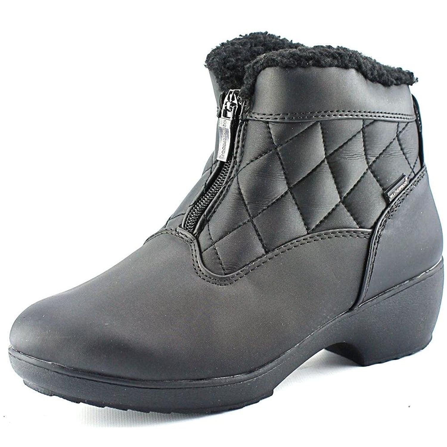 Womens LORI Faux Fur Closed Toe Ankle Cold Weather Boots - Walmart.com