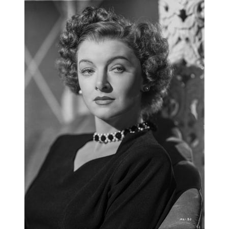 Myrna Loy Posed in Black and White with Necklace Photo Print (8 x 10 ...