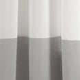 Lush Decor Faux Linen Grommet Colorblock Window Panel - Gray/White ...