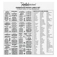 Talented Kitchen 154 Preprinted Kitchen & Food Labels, Black on Clear ...