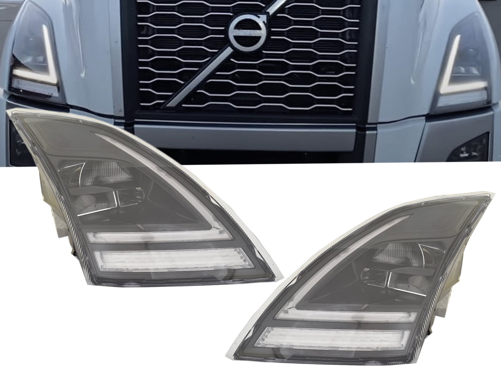 APA Replacement Full LED Headlight with DRL for 2018 - 2021 VN VNL VNR ...