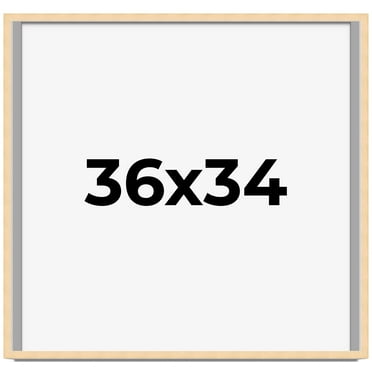 24x11 Frame Natural Wood Picture Frame | 0.75 Inch Moulding Width ...