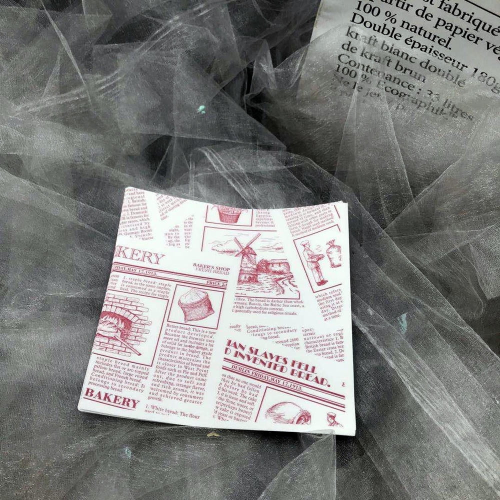 XMNZMH 50 Sheets Wax Paper Dry Waxed Deli Paper Sheets Liners for ...
