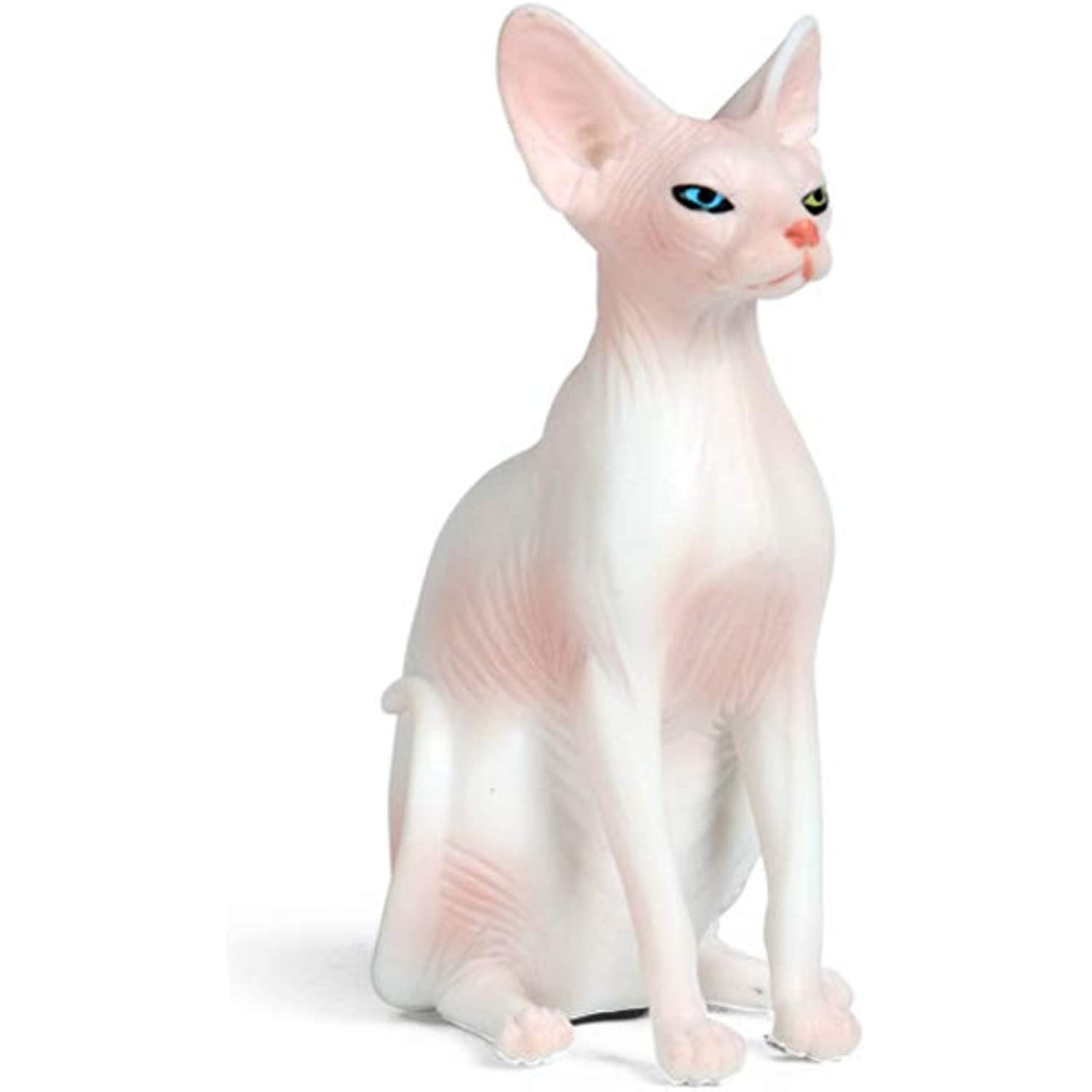 Holzlrgus Sphynx Cat Figurine Miniature Hairless Cat Model Sphynx ...