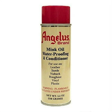 Angelus Mink Oil Spray Leather Conditioner Waterproof Repellent 5.5 oz ...