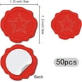50Pcs Adhesive Seal Stickers Envelope Seal Decoration For Craft ...