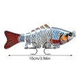 XDDST 3 Pack Fishing Tackle Bi_onic B_ait for Bass M_ulti Joint Swim B ...
